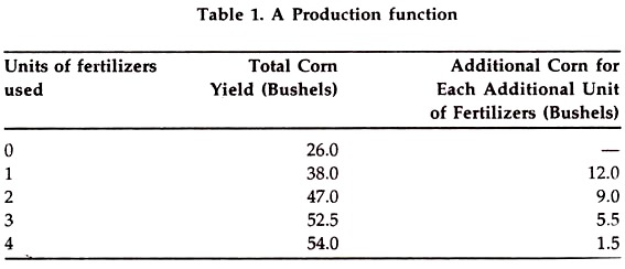 Production Function Meaning And Types